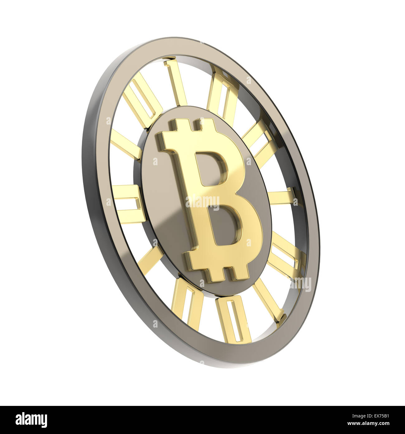 Bitcoin currency symbol coin isolated Stock Photo - Alamy