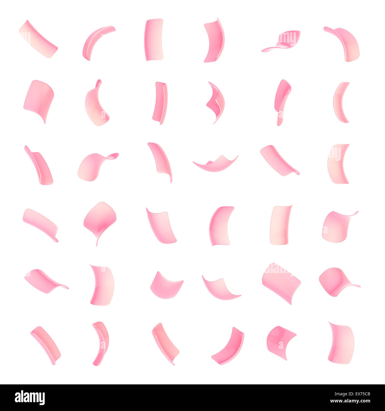 Confetti glossy flakes isolated Stock Photo - Alamy