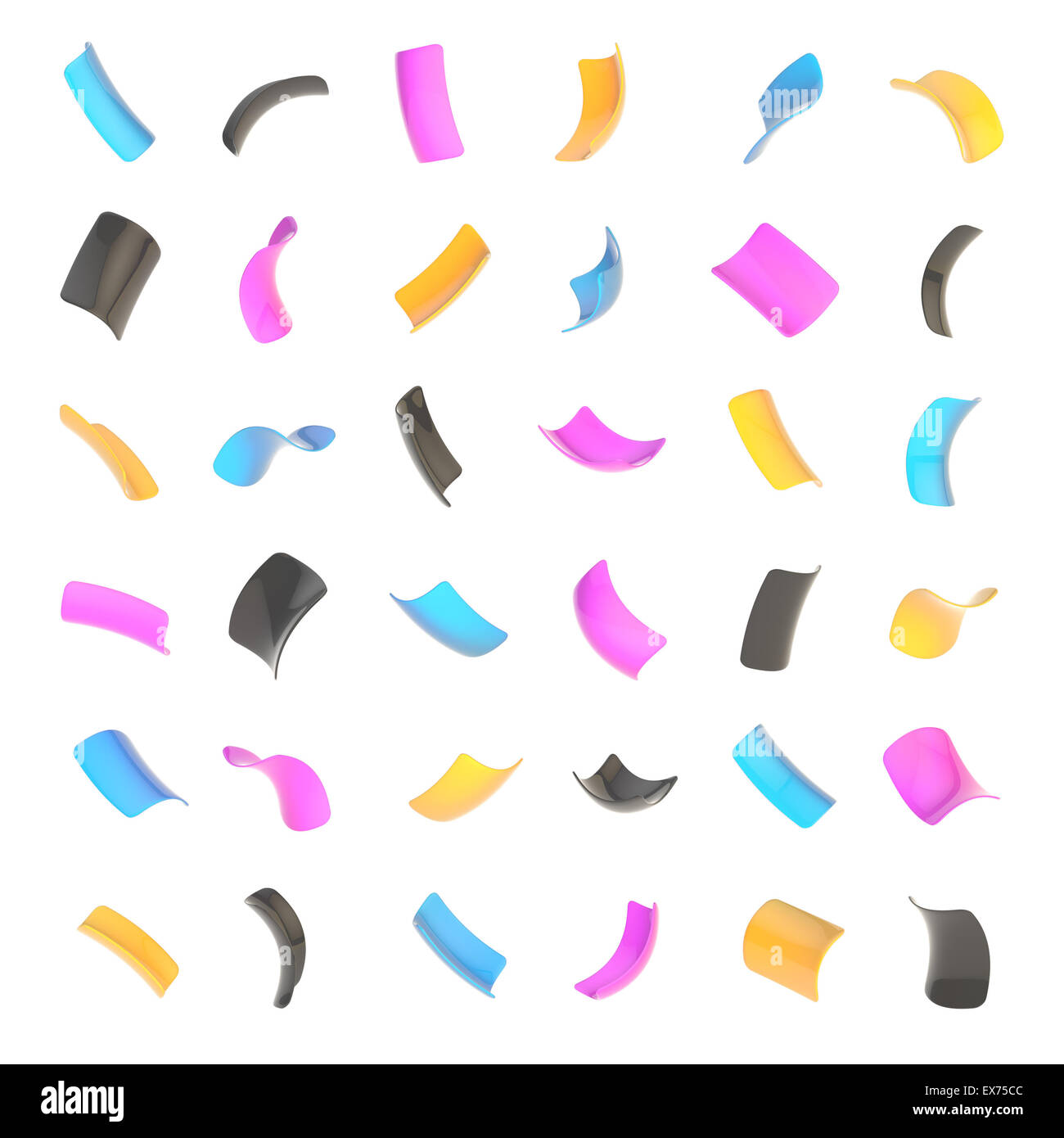 Confetti glossy flakes isolated Stock Photo - Alamy