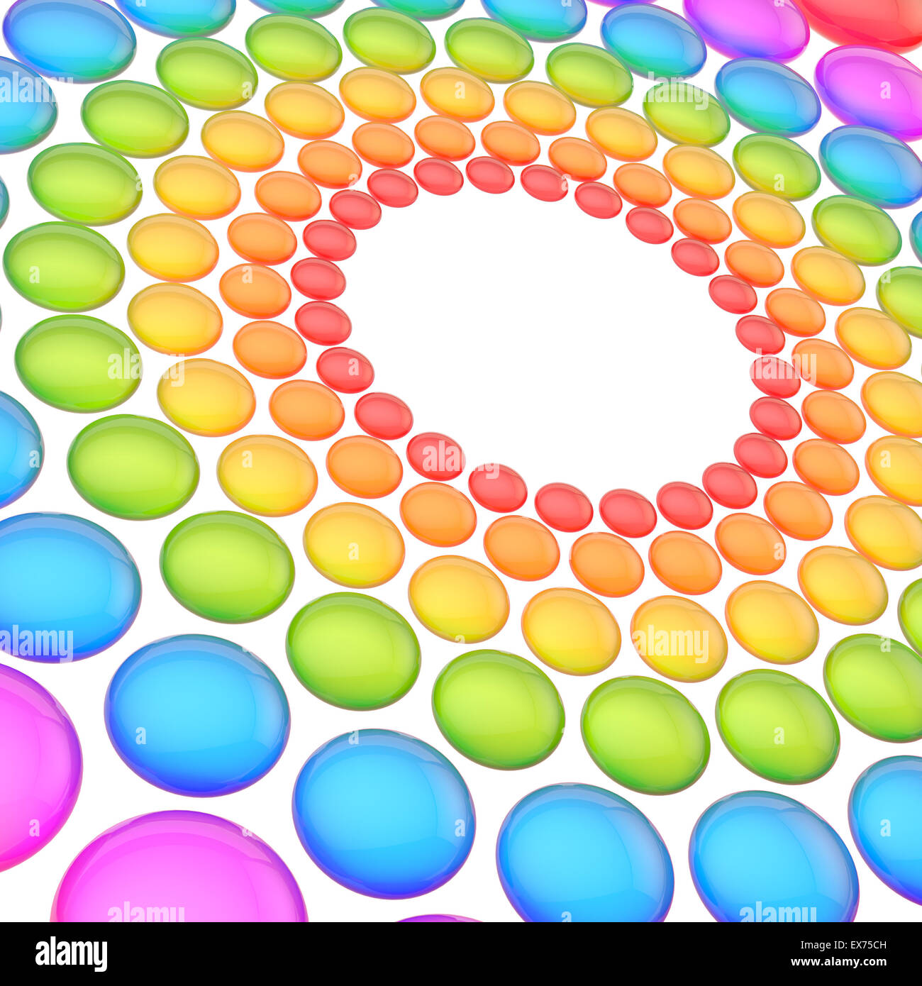 Abstract orange blue sphere made hi-res stock photography and images ...