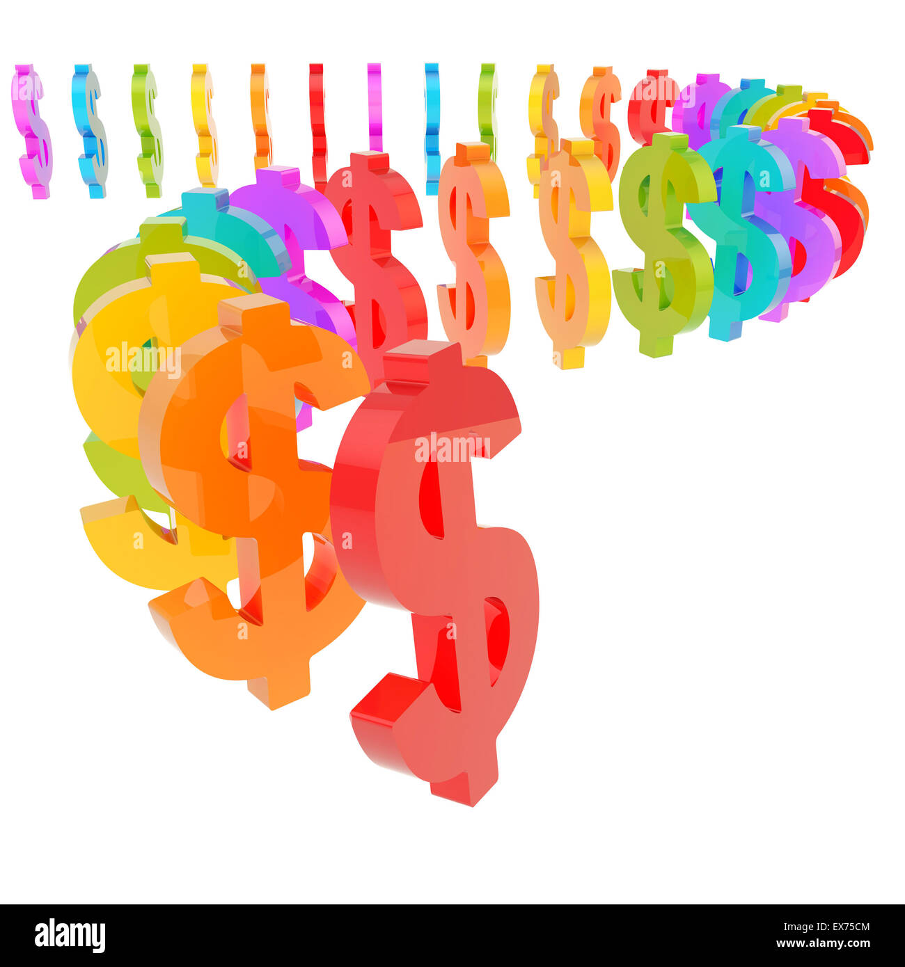 Arranged in line Cut Out Stock Images & Pictures - Alamy