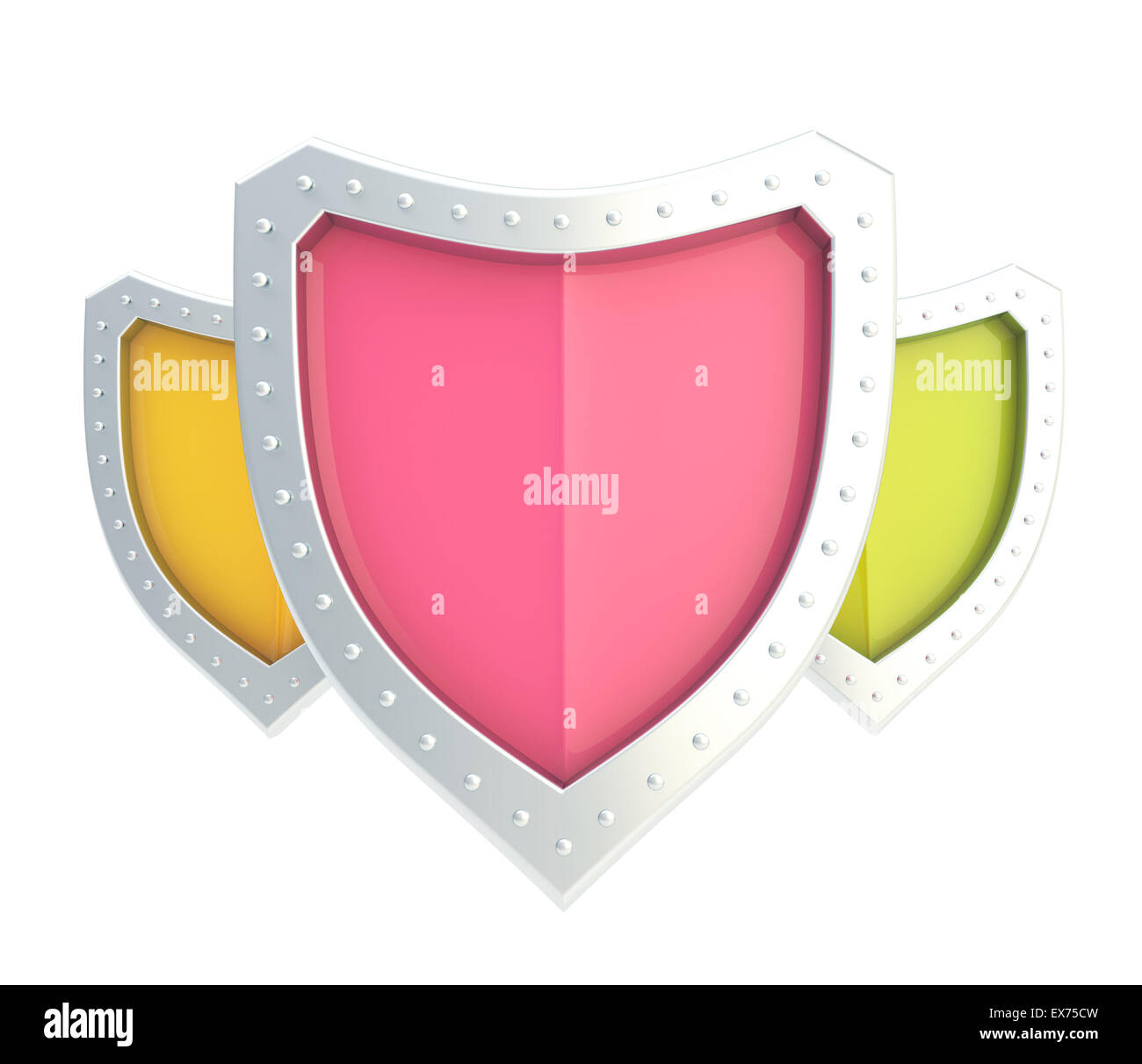 Composition of 3d shield hi-res stock photography and images - Alamy