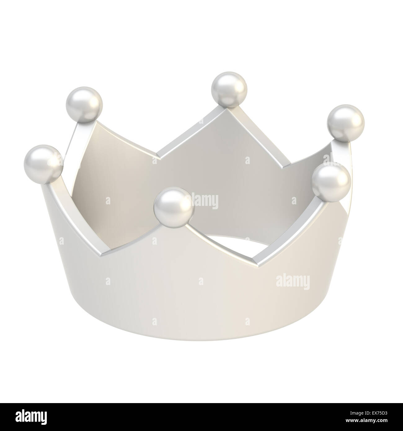 Silver crown isolated Stock Photo - Alamy