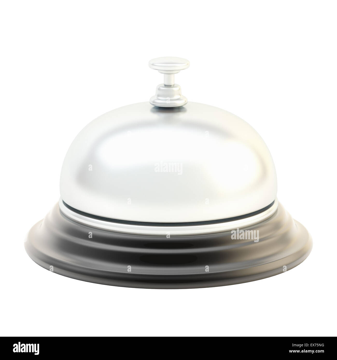 Hotel reception bell isolated Stock Photo - Alamy