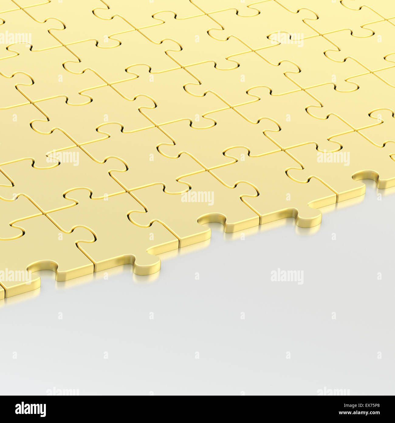 Surface half-covered with the puzzles Stock Photo - Alamy