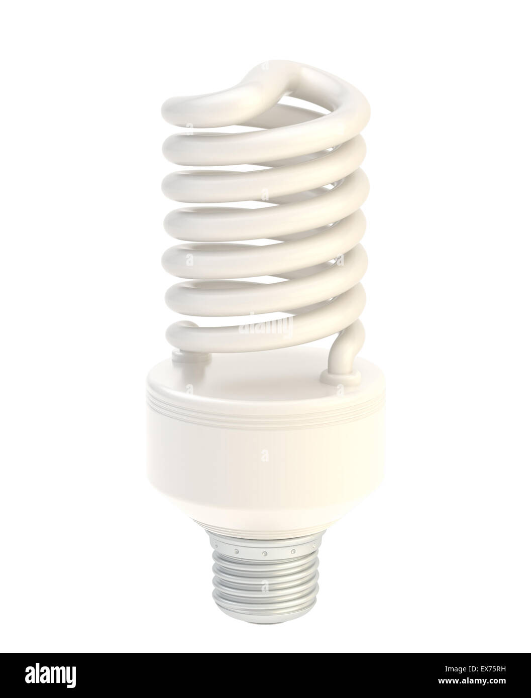 Isolated icon of the compact fluorescent light bulb hi-res stock ...