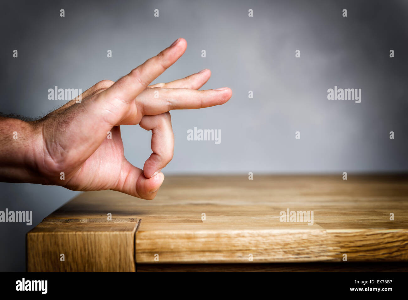 Off sign hand finger hi-res stock photography and images - Alamy