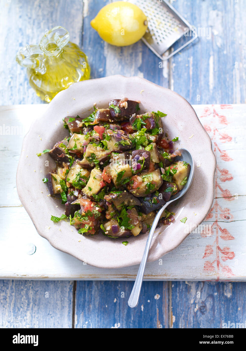 Turkish aubergine salad Stock Photo - Alamy