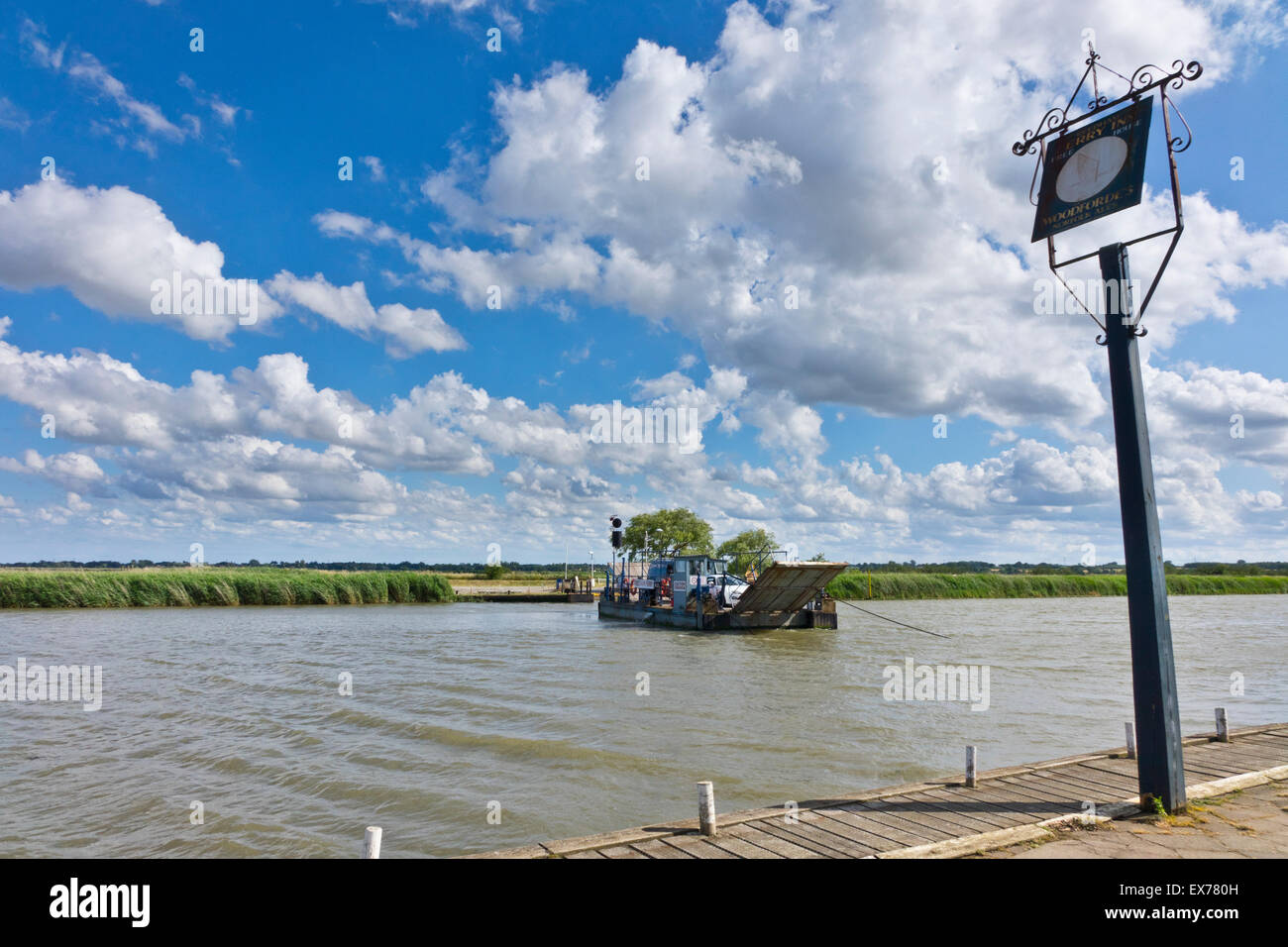 Reedham chain Ferry Stock Photo - Alamy
