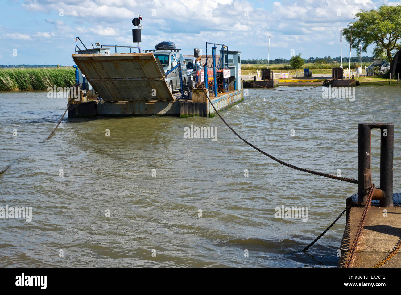 Reedham chain Ferry Stock Photo - Alamy