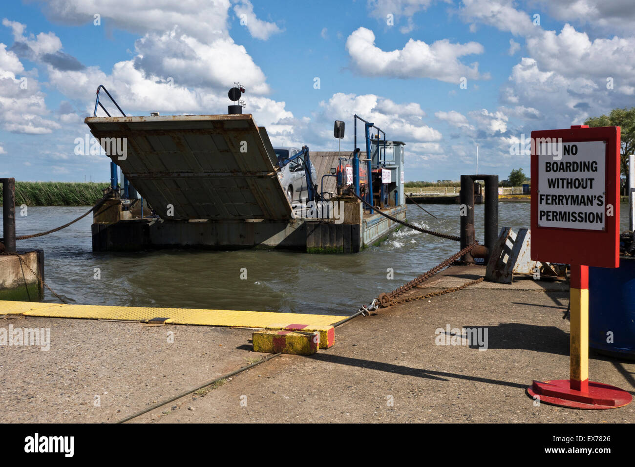 Reedham chain Ferry Stock Photo - Alamy