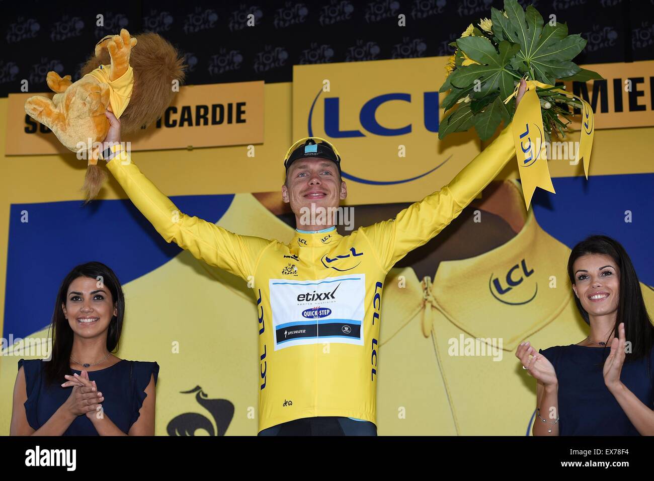 Amiens, France. 08th July, 2015. MARTIN Tony of Etixx - Quick Step ...