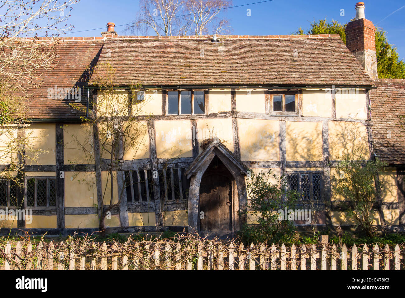 An ancient medieval Tudor timber framed house in Eardisland ...