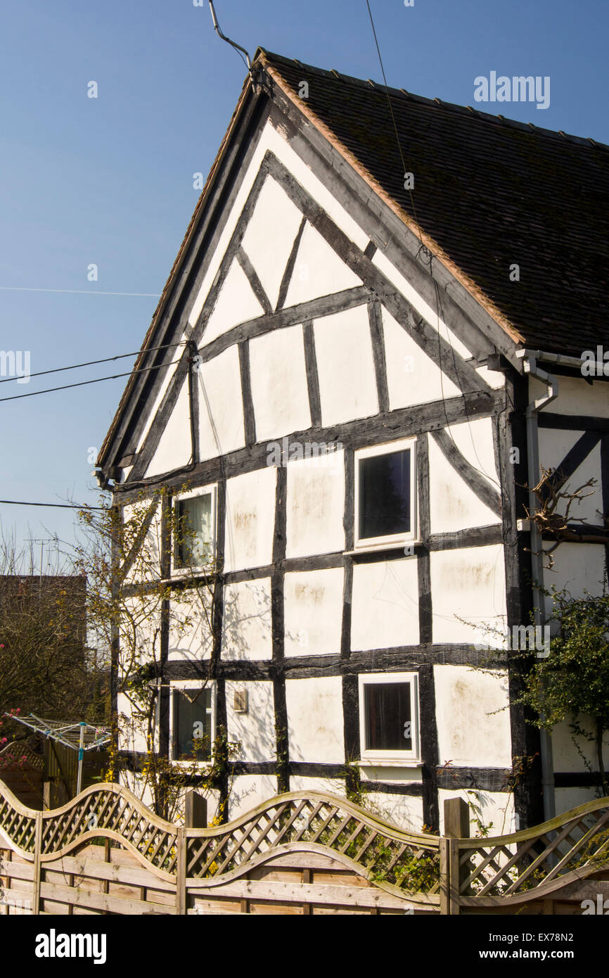 An ancient medieval Tudor timber framed house in Dilwyn, Herefordshire ...