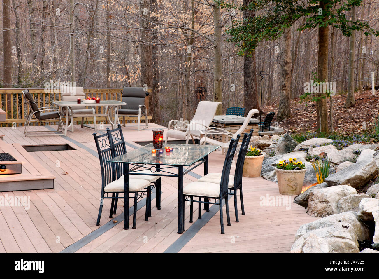 Private house patio hi-res stock photography and images - Alamy