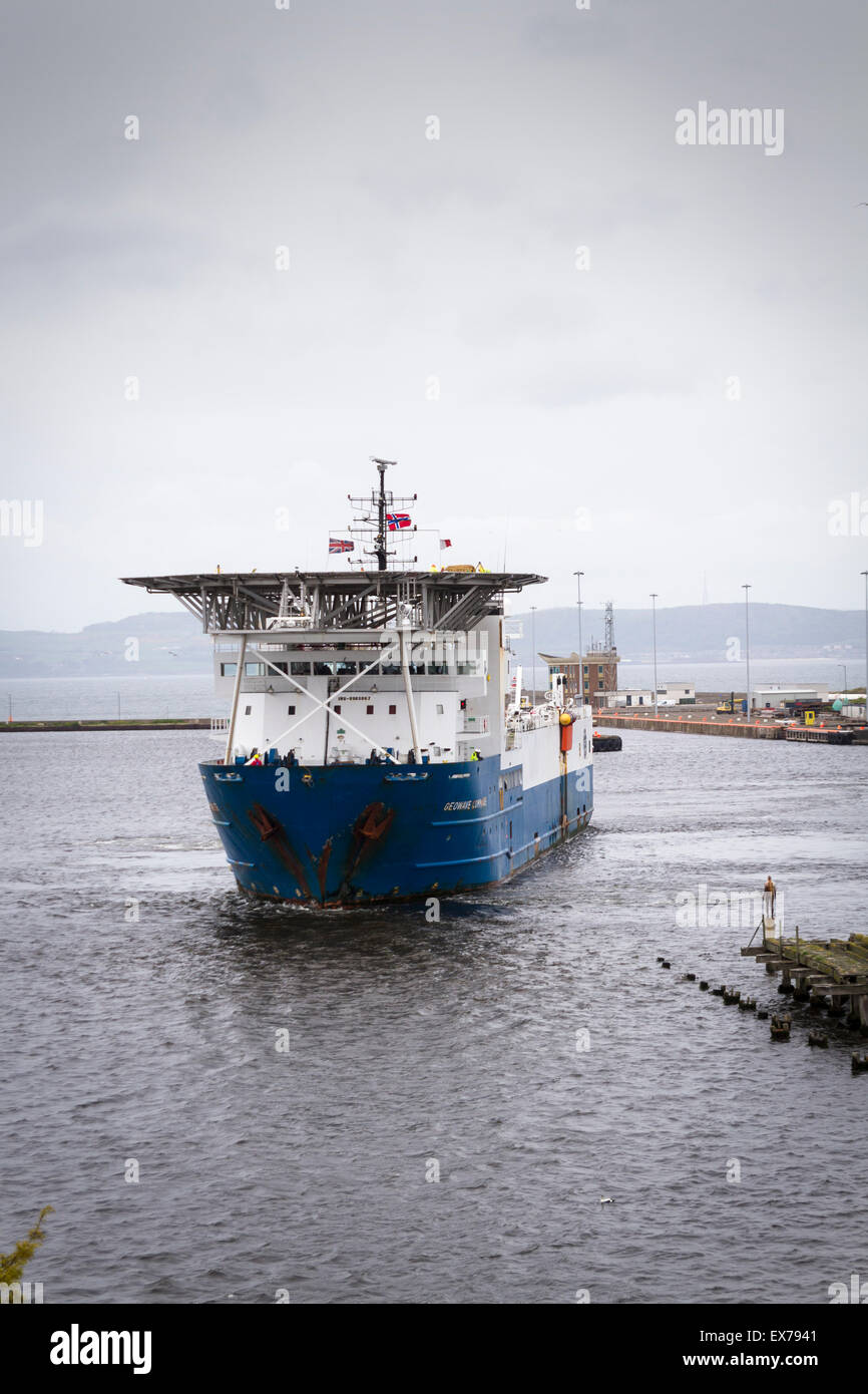 Seismic survey vessel Stock Photo - Alamy