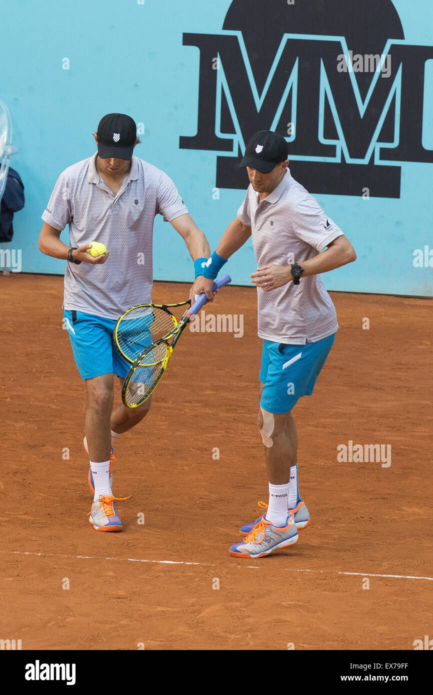 Mutua Madrid Open Tennis Tournament - Day 6 - Bob Bryan and Mike Bryan ...