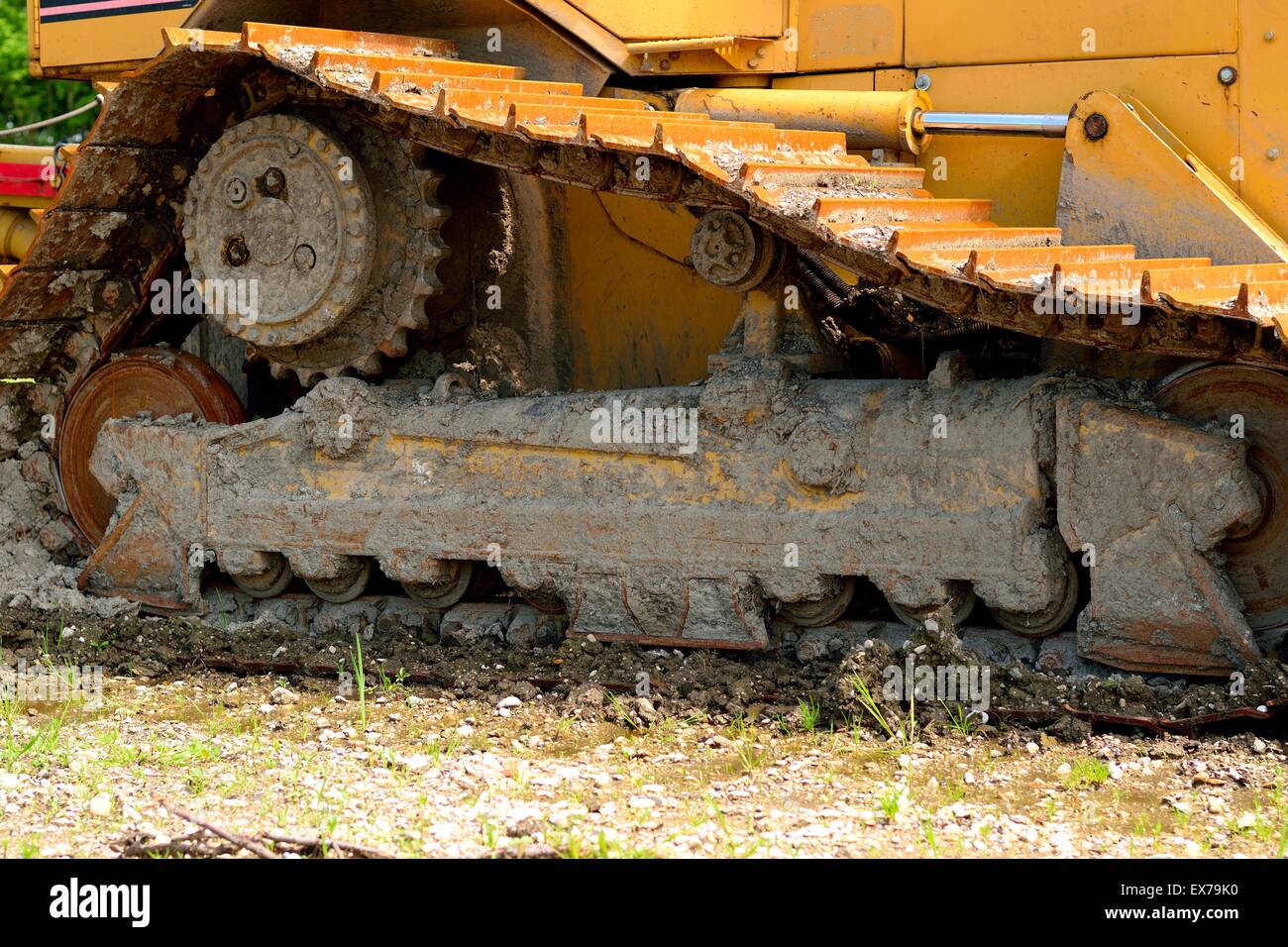 Dozer bore stroke track tracked dirt shoe shoes hi-res stock ...