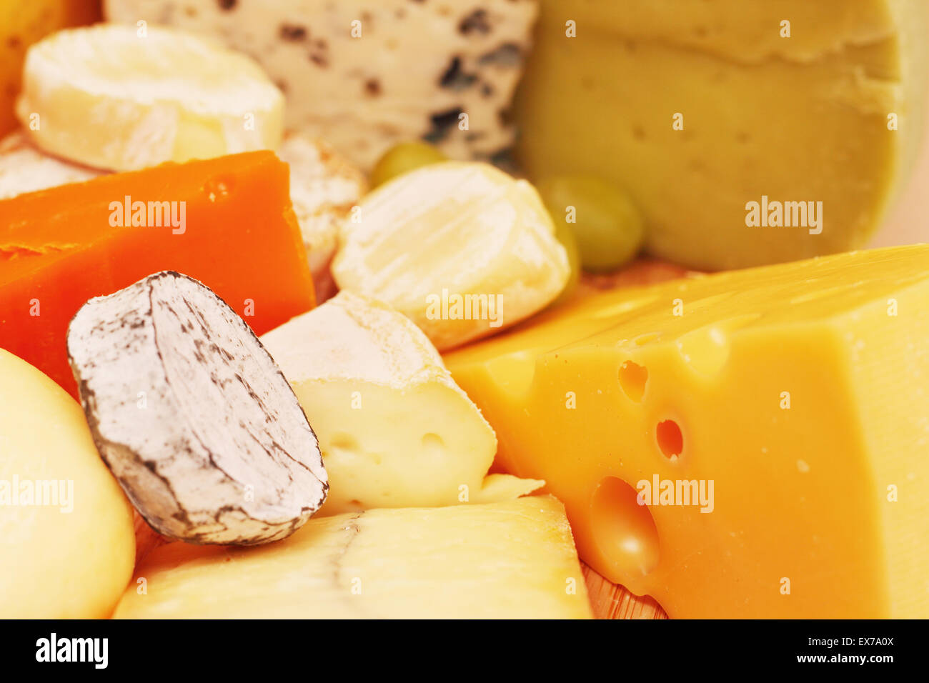 Various types of cheese composition Stock Photo - Alamy