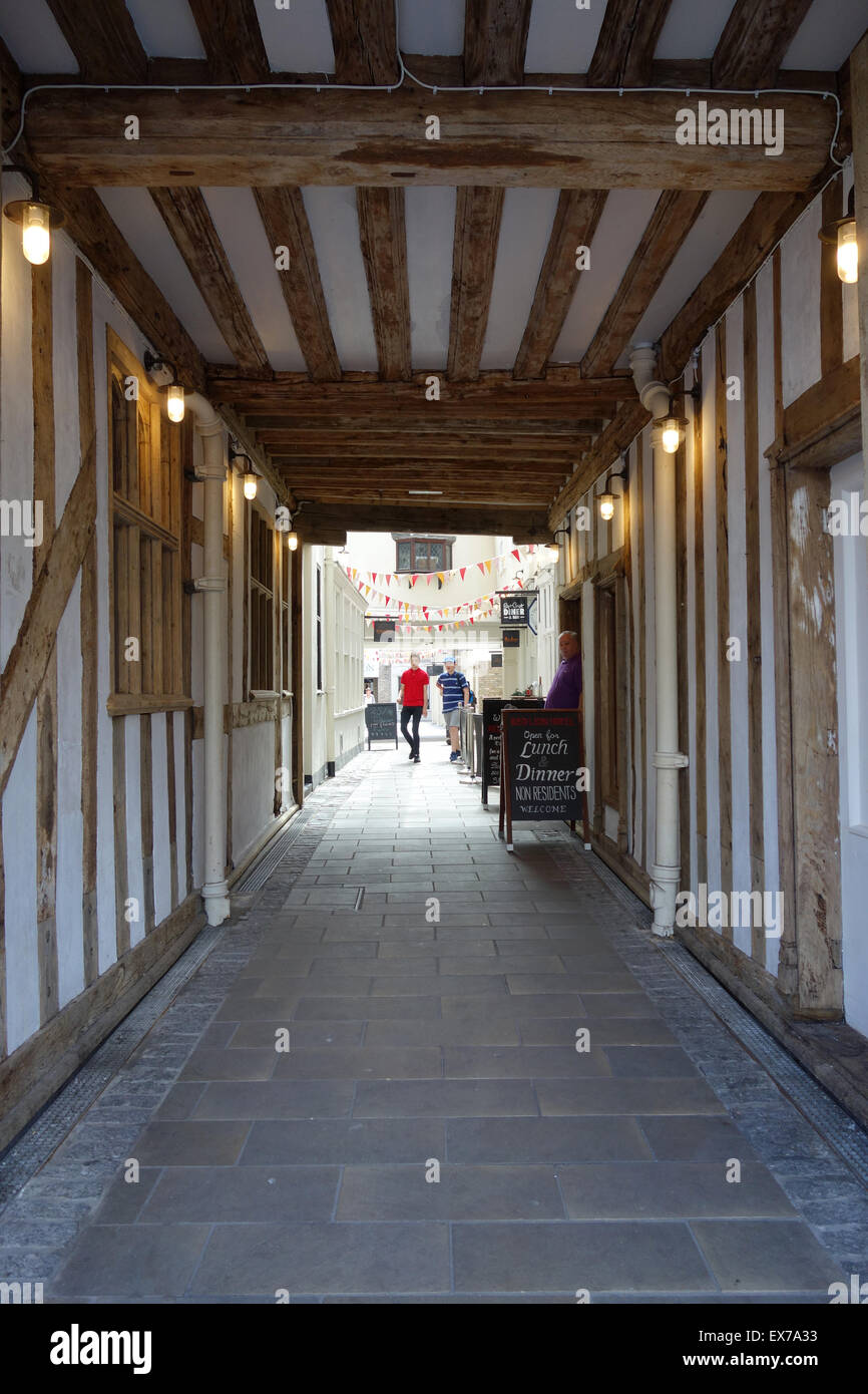 Old passage way in Colchester, Essex Stock Photo - Alamy