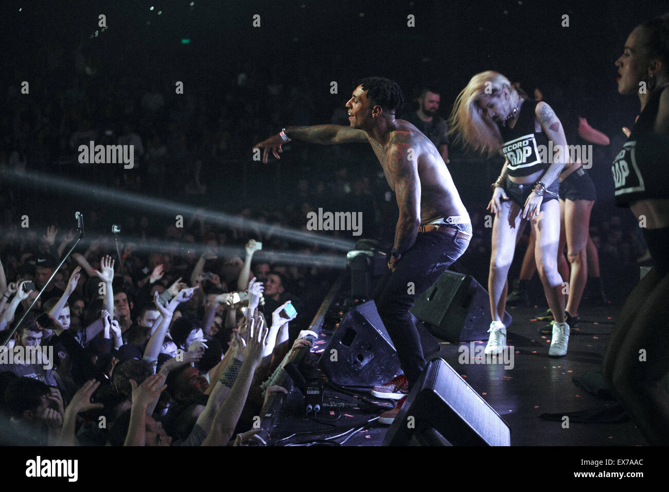 Concert of Yellow Claw (Leonardo "Bizzey" Roelandschap,Jim Aasgier ...