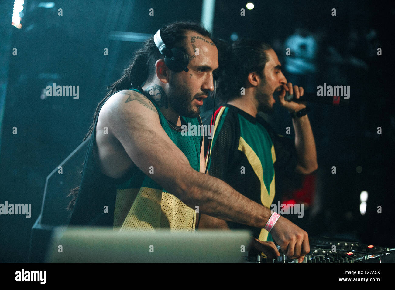 Concert of Yellow Claw (Leonardo "Bizzey" Roelandschap,Jim Aasgier ...