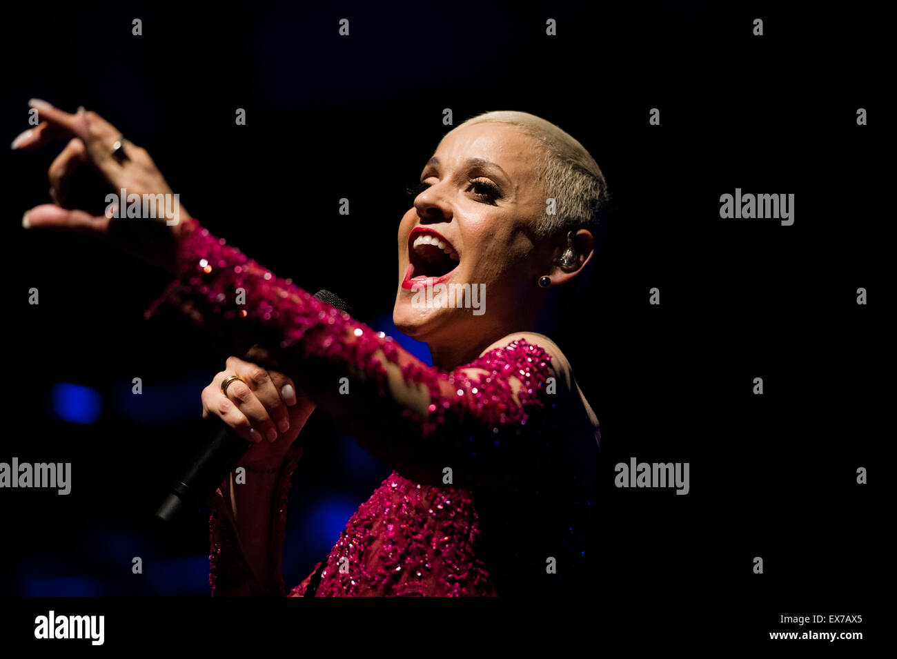 Freiburg, Germany. 7. July, 2015. Portuguese fado singer Mariza ...
