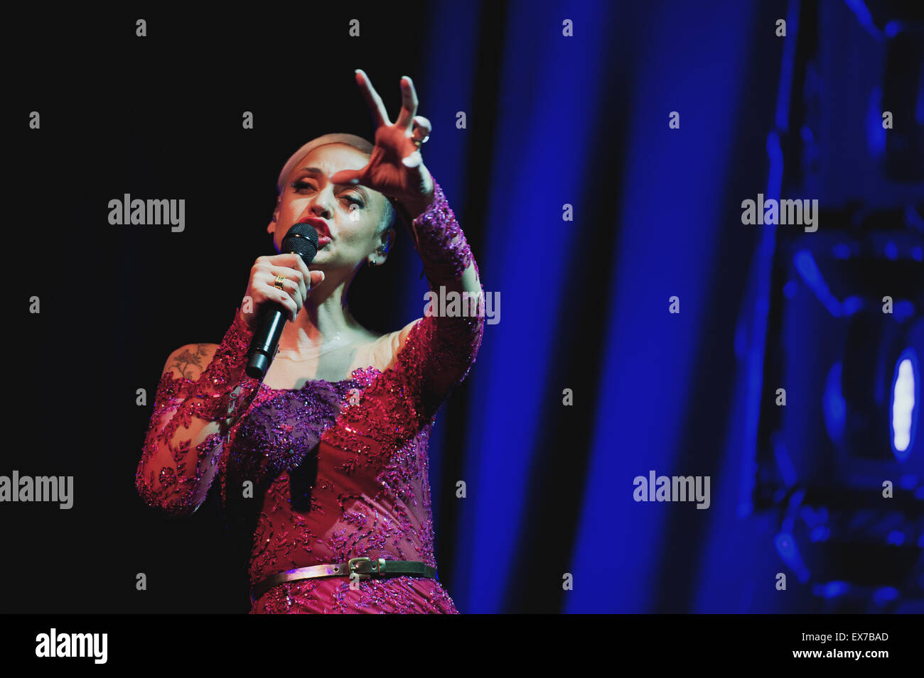 Freiburg, Germany. 7. July, 2015. Portuguese fado singer Mariza ...