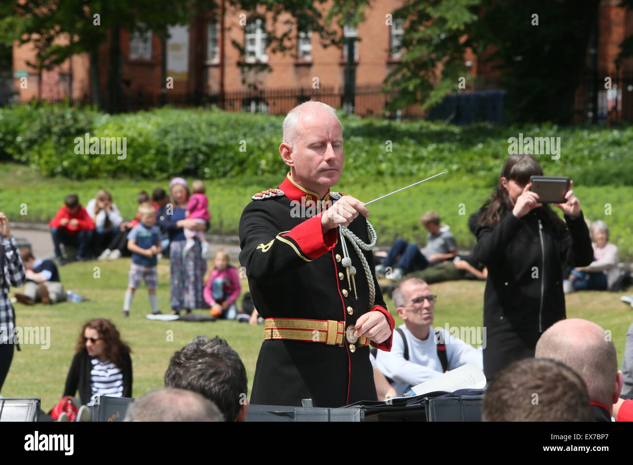 Dublin, Ireland. 8th July, 2015. Captain Fergal Carroll, staff ...
