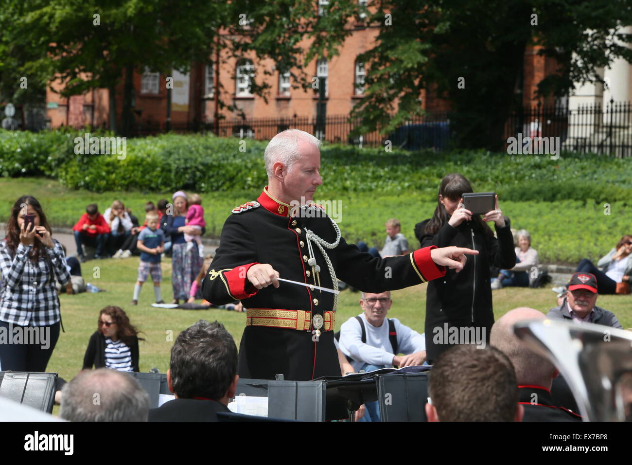 Dublin, Ireland. 8th July, 2015. Captain Fergal Carroll, staff ...