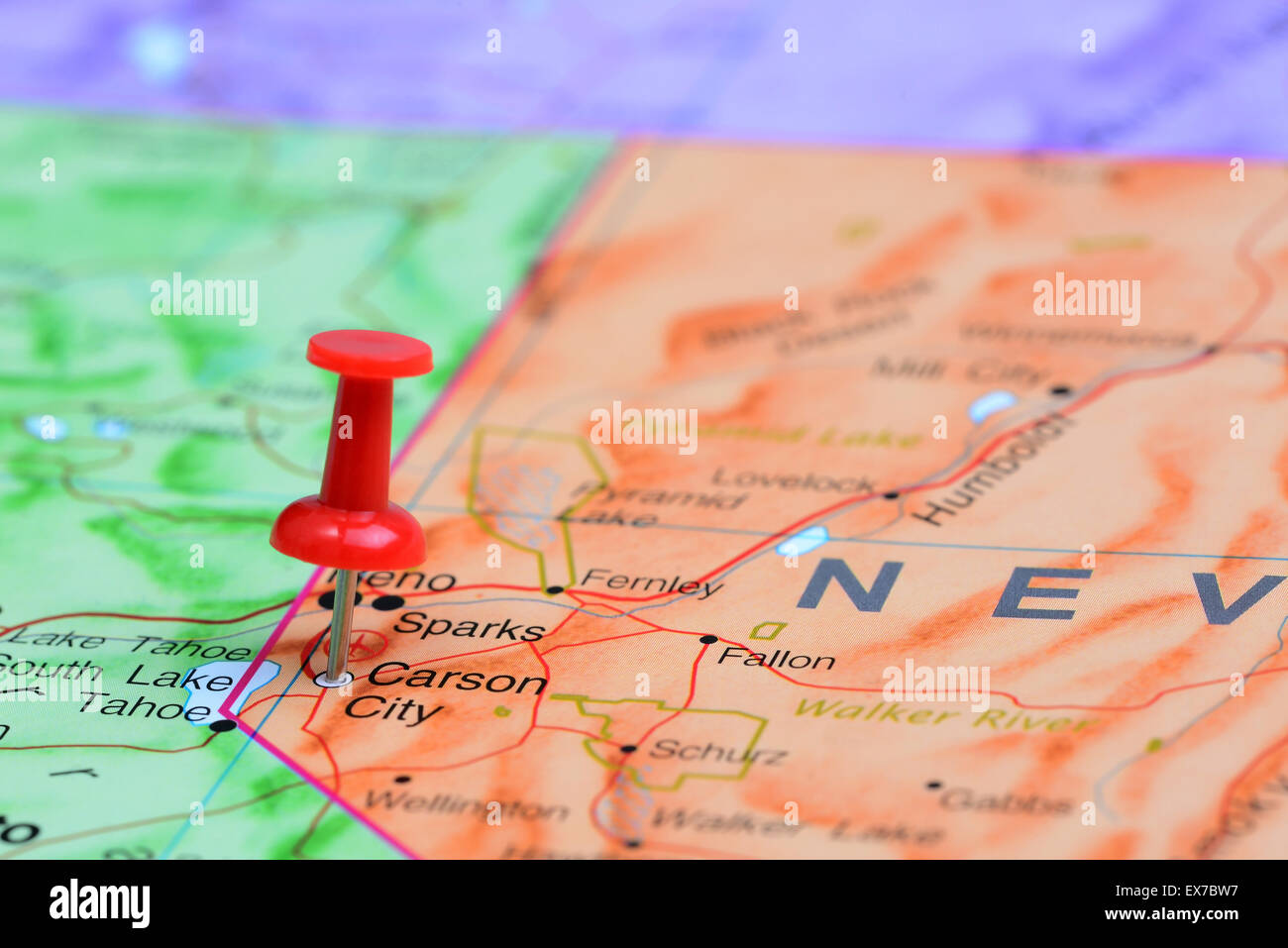 Map of carson hi-res stock photography and images - Alamy