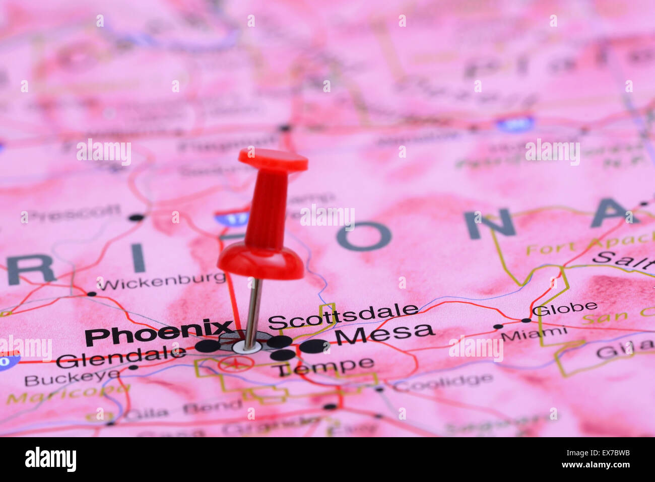 Map of phoenix hi-res stock photography and images - Alamy
