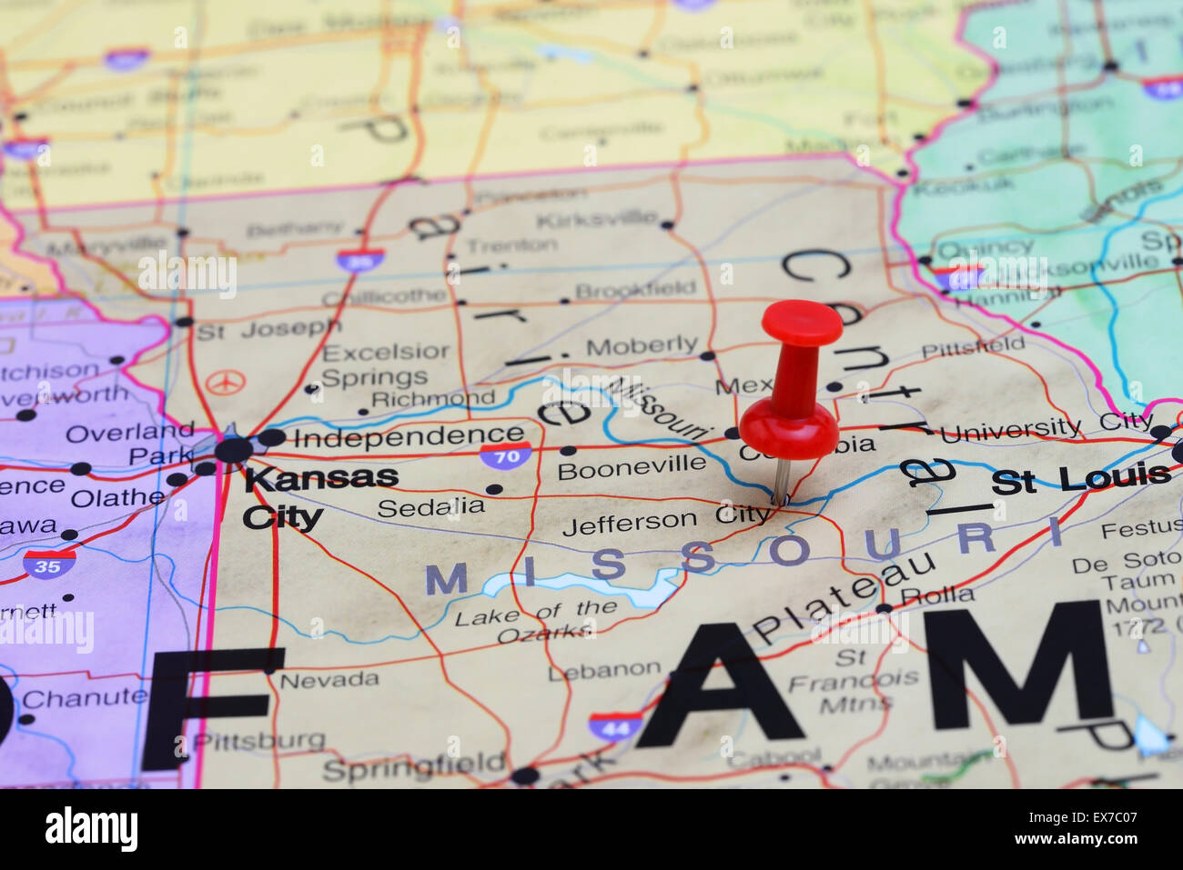 Jefferson map hi-res stock photography and images - Alamy