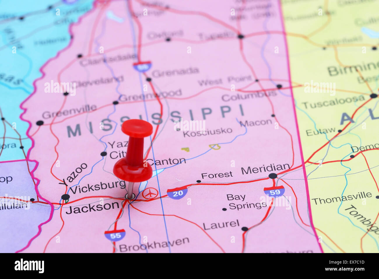 Map of jackson hi-res stock photography and images - Alamy