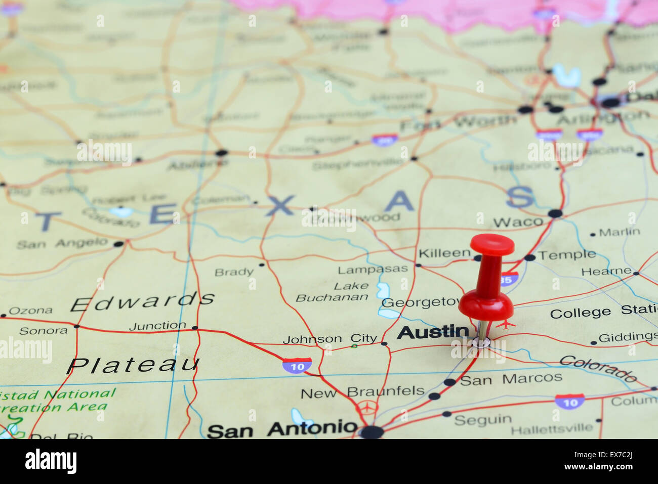 Austin map hi-res stock photography and images - Alamy