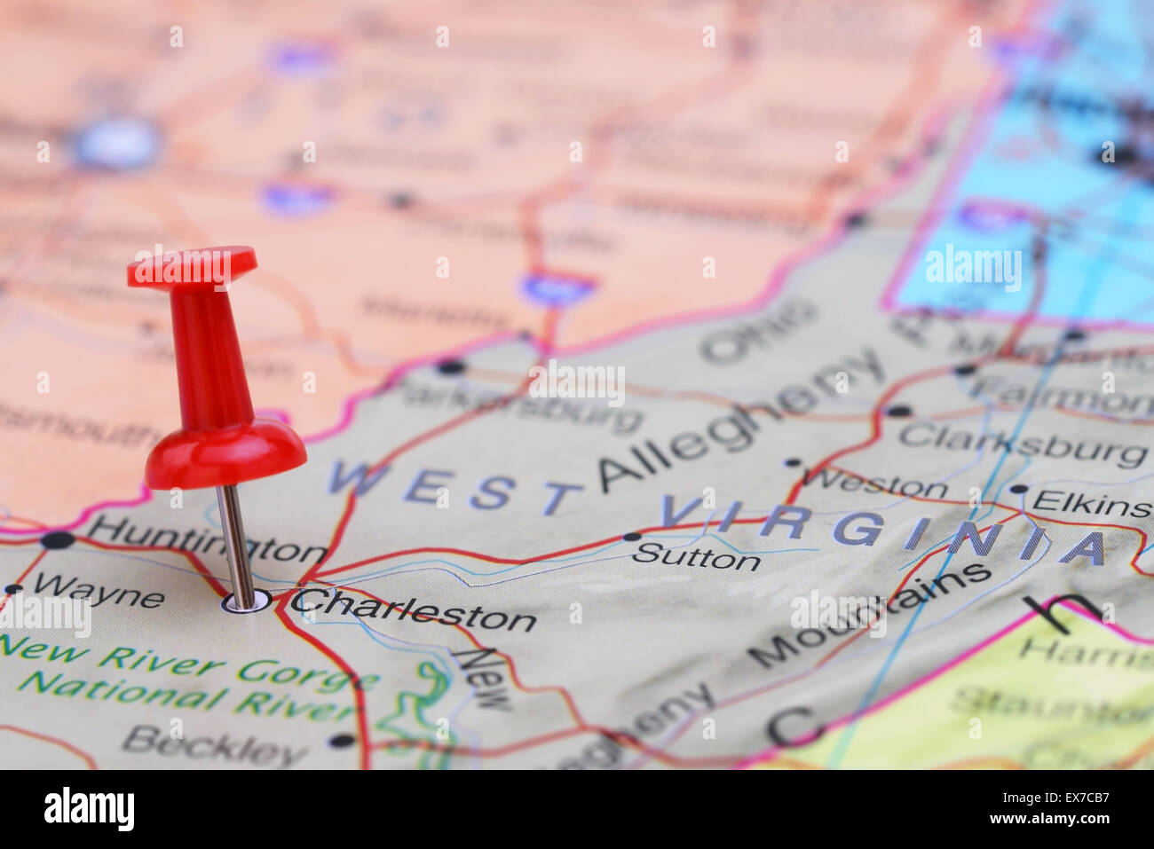 Charleston usa map hi-res stock photography and images - Alamy