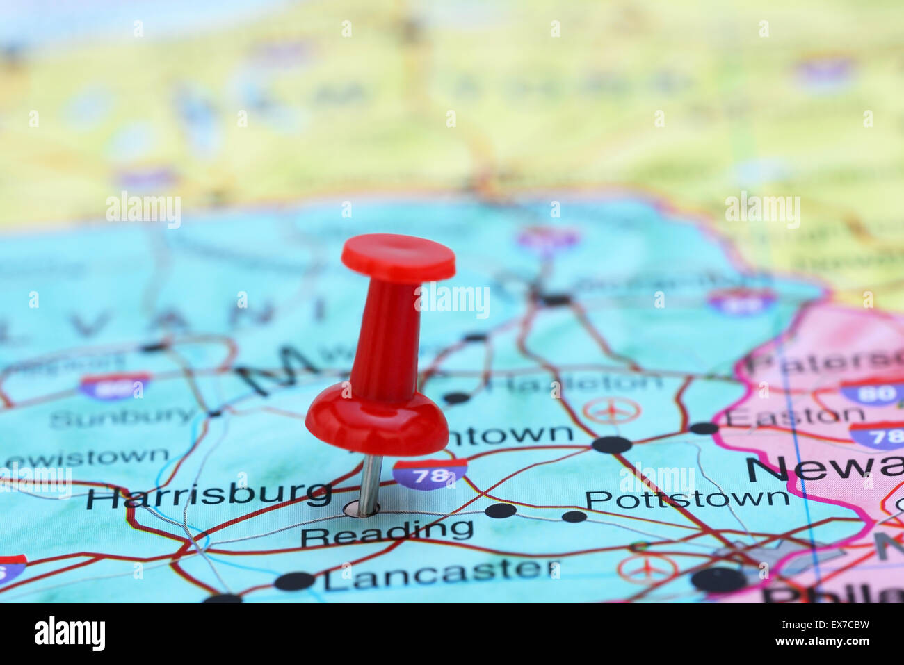 Map of harrisburg hi-res stock photography and images - Alamy