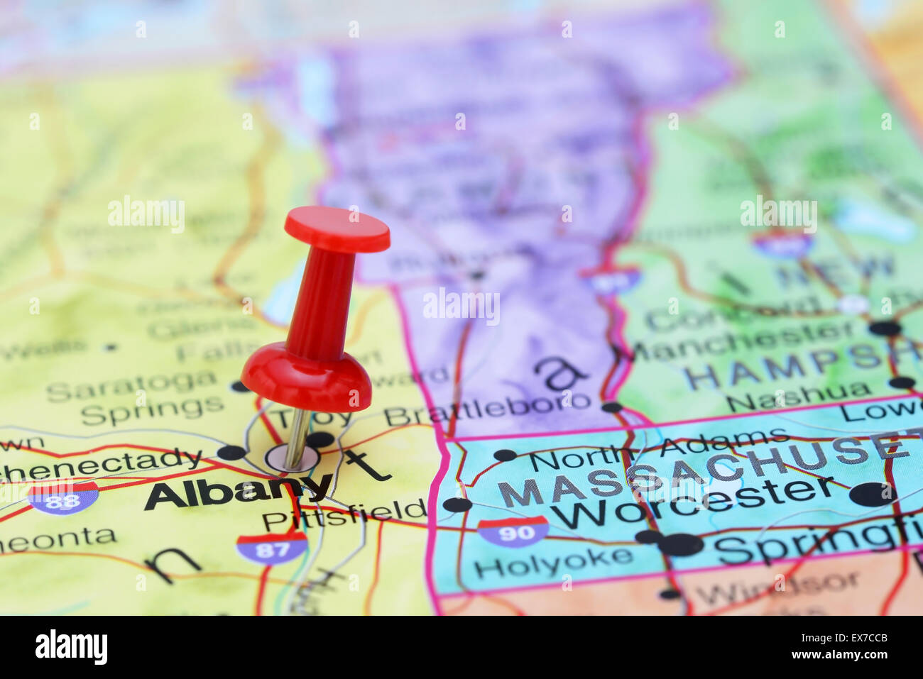 Map of albany new york hi-res stock photography and images - Alamy