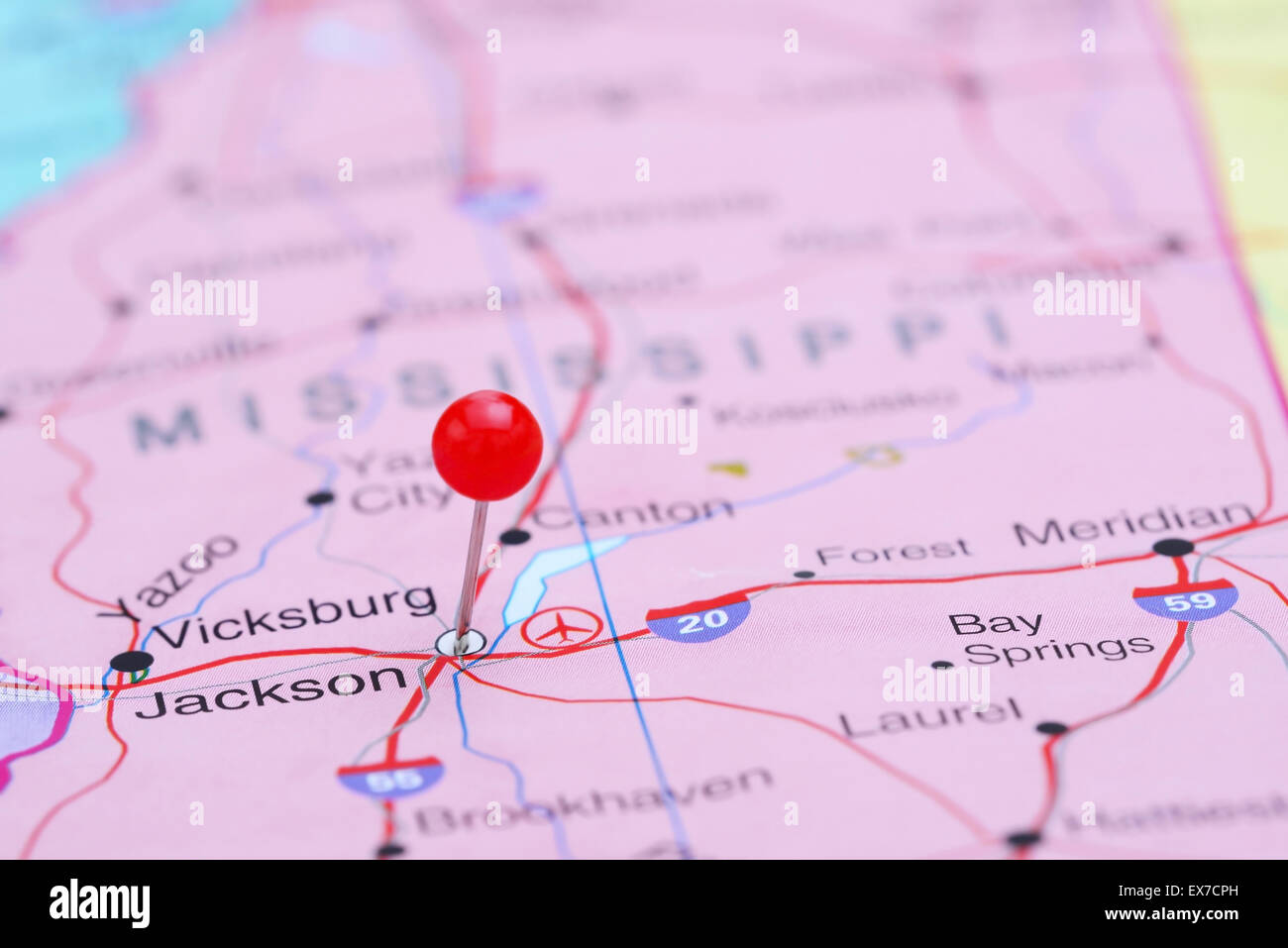 Jackson map hi-res stock photography and images - Alamy