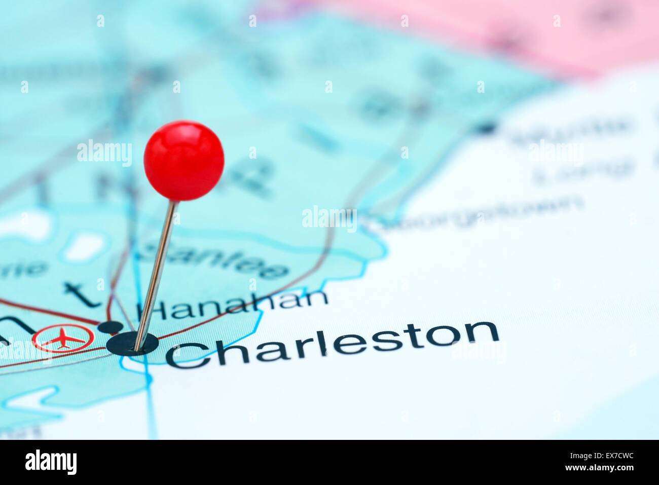 Charleston south carolina map hi-res stock photography and images - Alamy