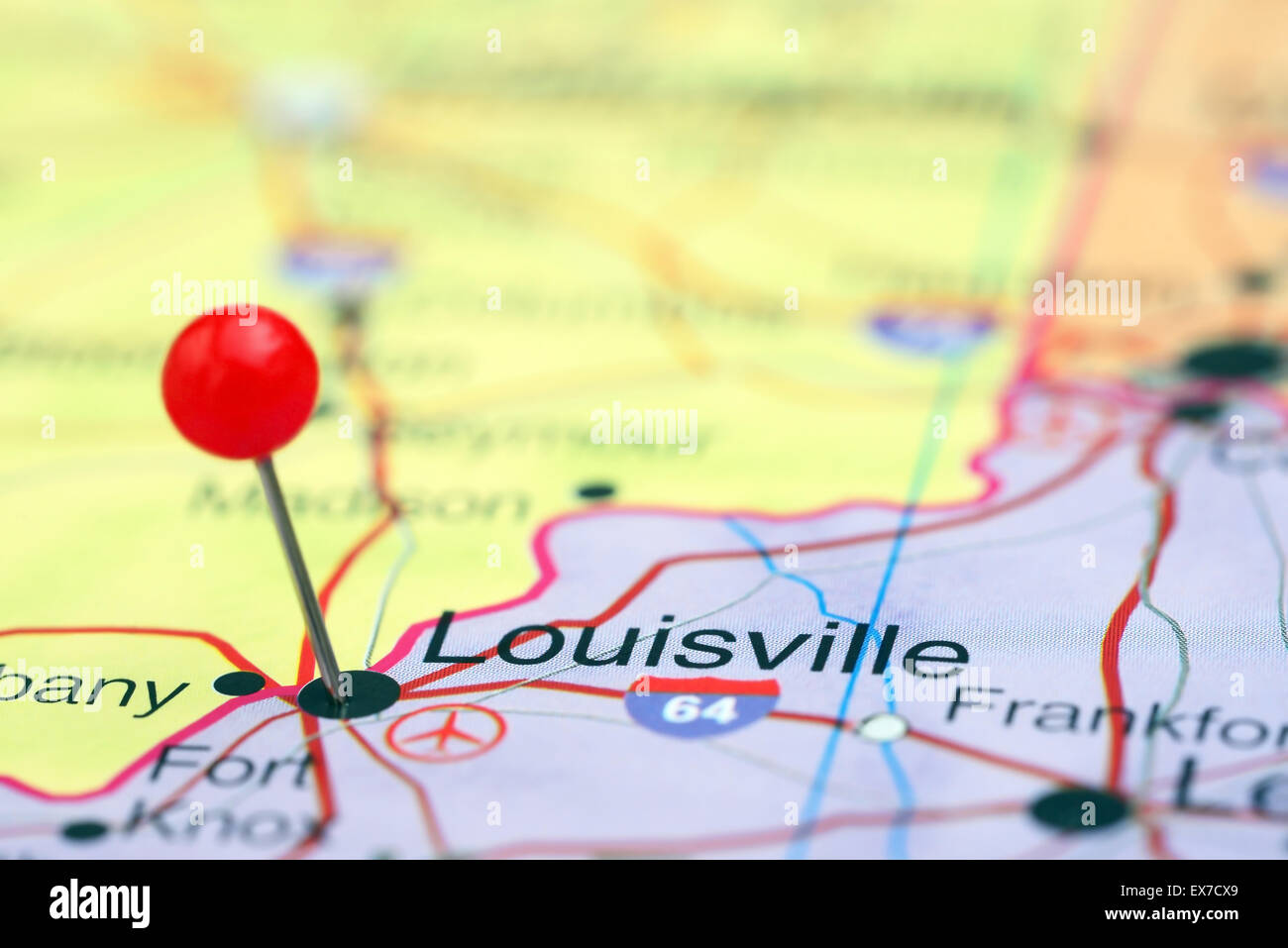Map of louisville hi-res stock photography and images - Alamy