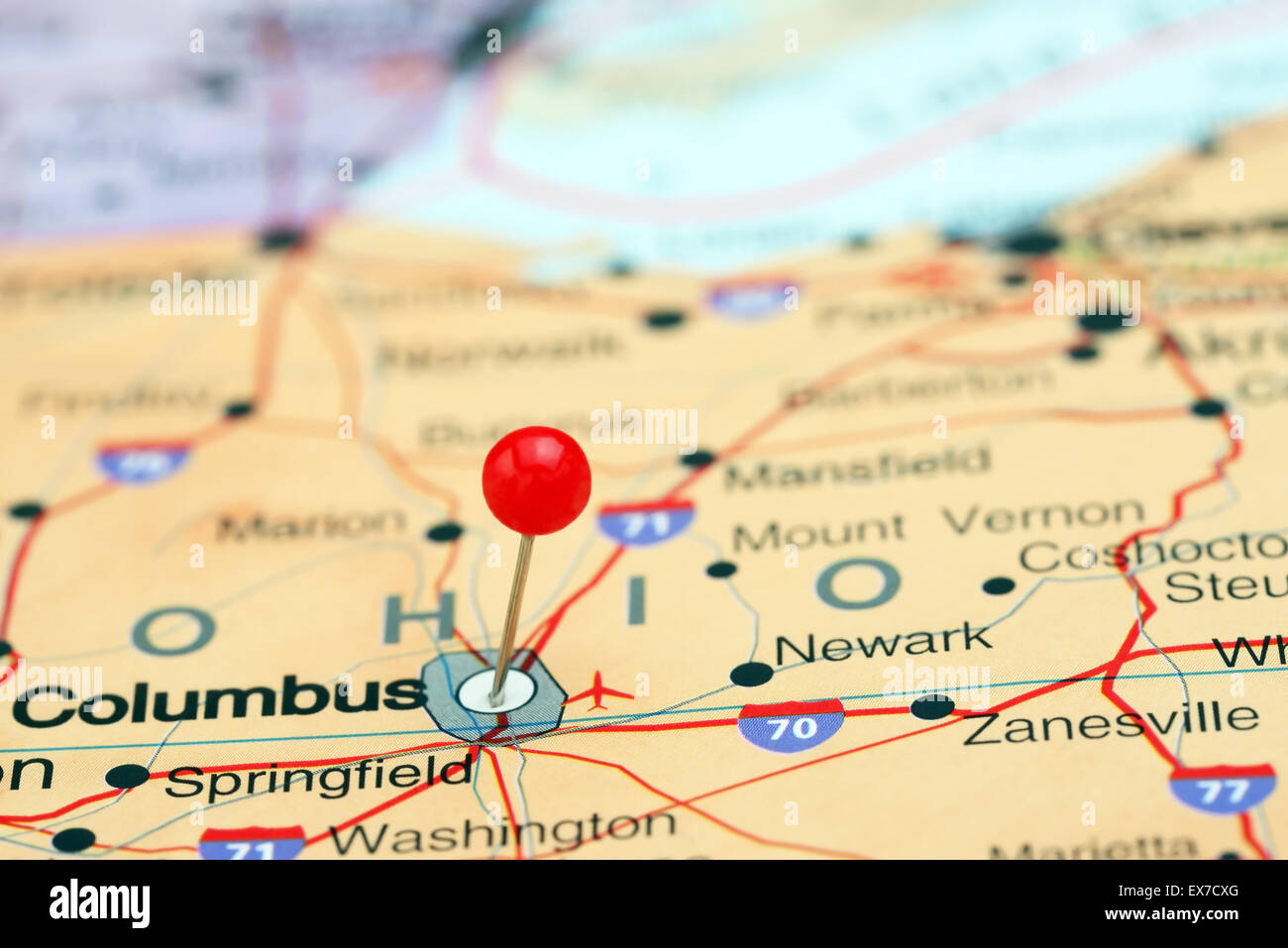 Columbus ohio map hi-res stock photography and images - Alamy