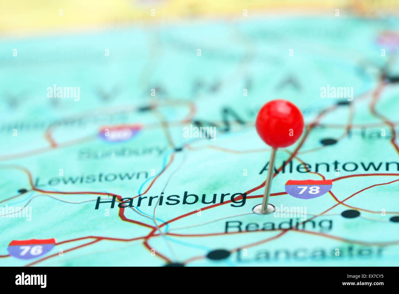 Map of harrisburg hi-res stock photography and images - Alamy