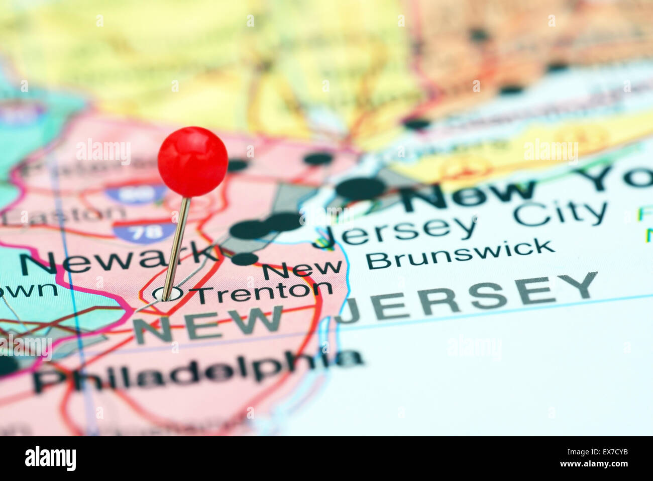 Map of trenton hi-res stock photography and images - Alamy
