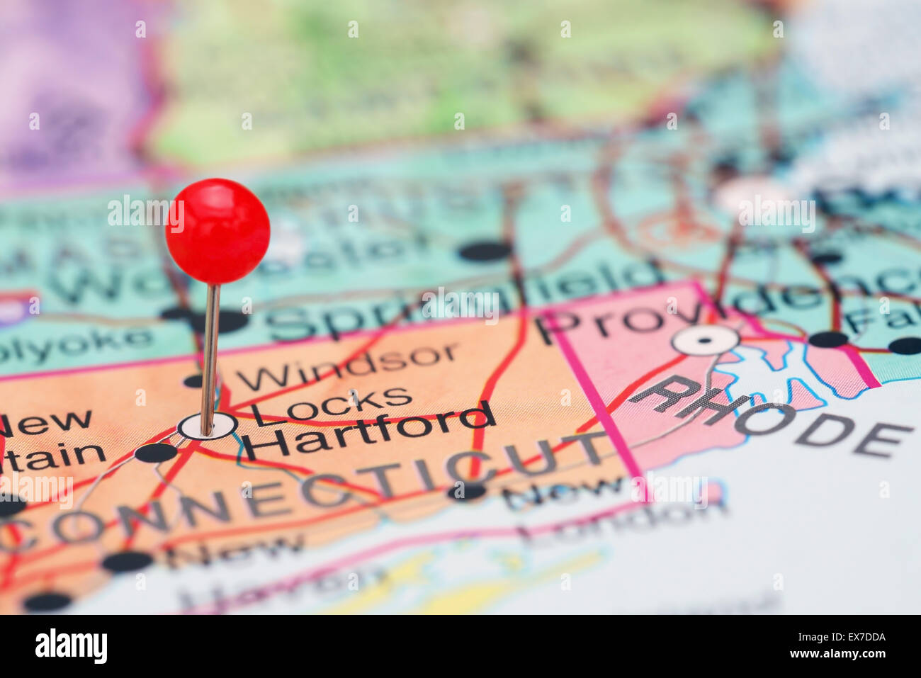 Hartford map hi-res stock photography and images - Alamy