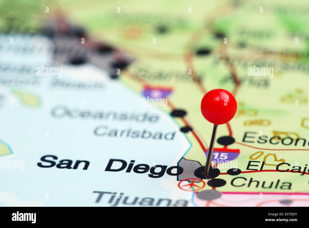 California tourist map hi-res stock photography and images - Alamy