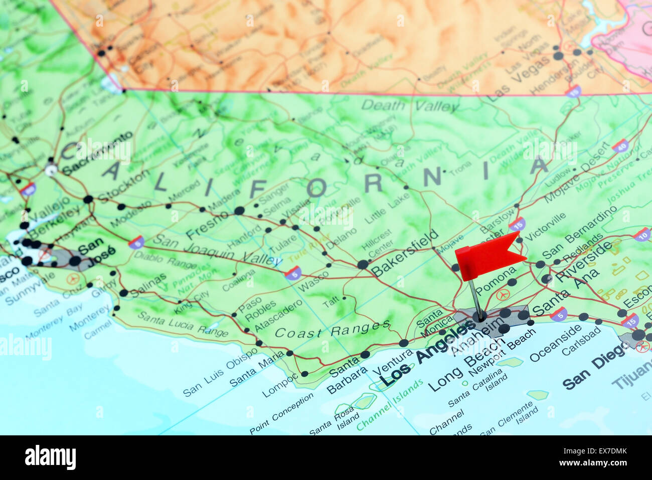 Los angeles map hi-res stock photography and images - Alamy