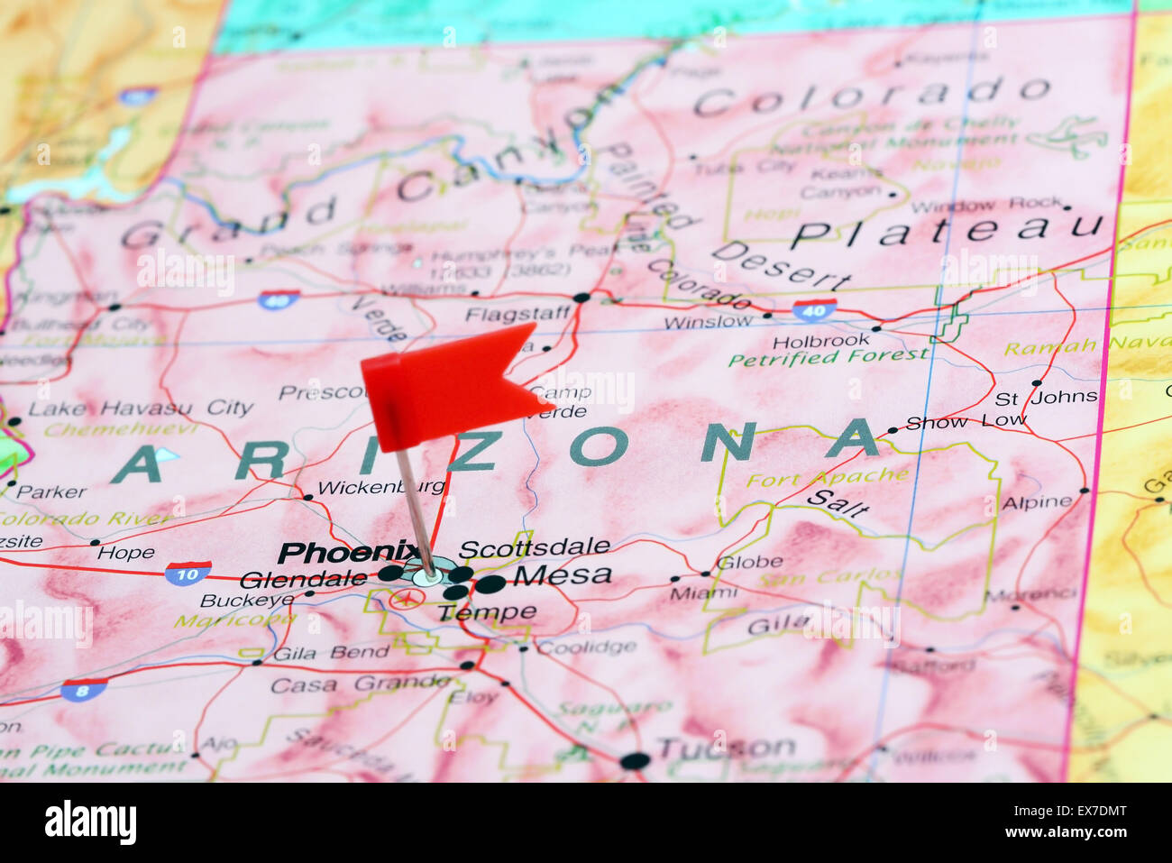 Map of phoenix hi-res stock photography and images - Alamy