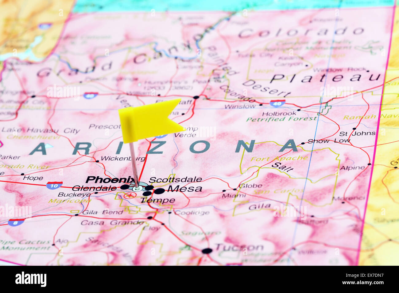 Map of phoenix hi-res stock photography and images - Alamy