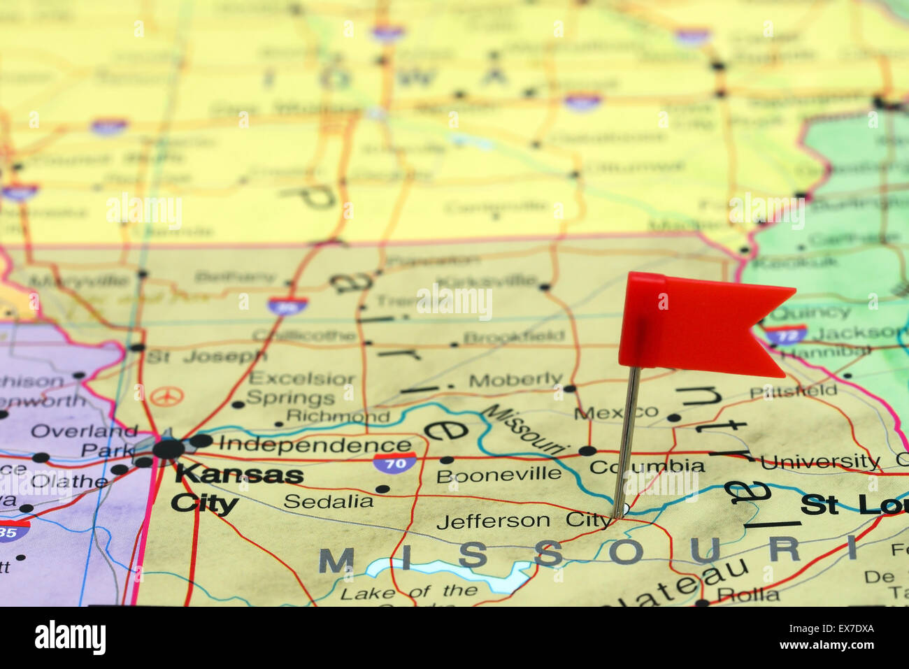 Jefferson map hi-res stock photography and images - Alamy